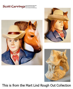Dolly and Molly Wall Mount Rough Out - 9" X 9" X 3" - $9.00 - One left ...